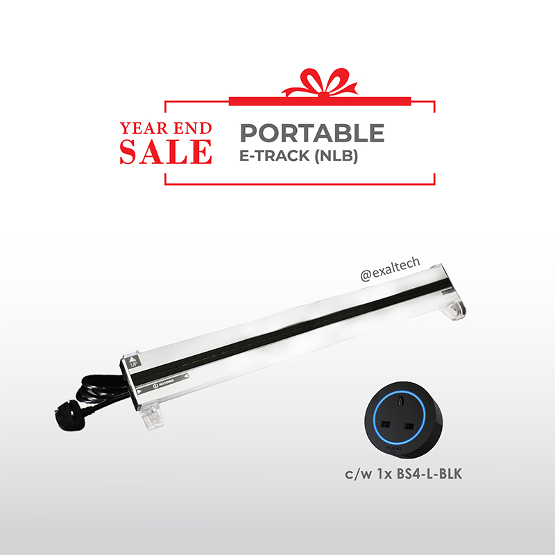 Portable E-Track c/w 1x BS4-L-BLK - Eubiq Malaysia